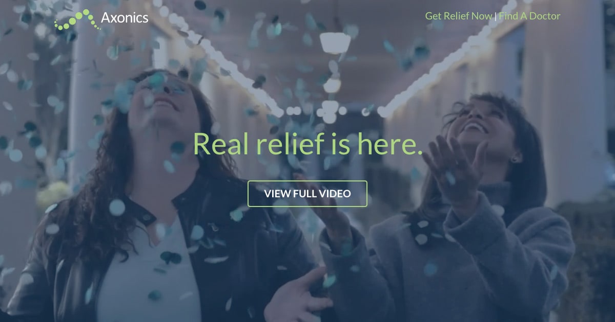 Find Real Relief with Axonics® Therapy or Bulkamid®